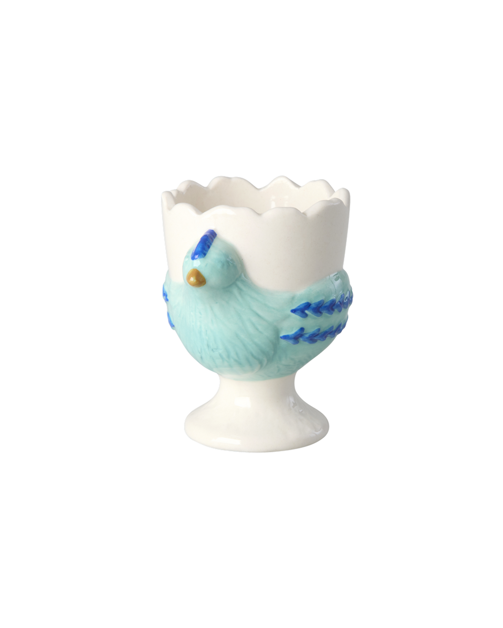 Hen Ceramic Egg Cup - Blue