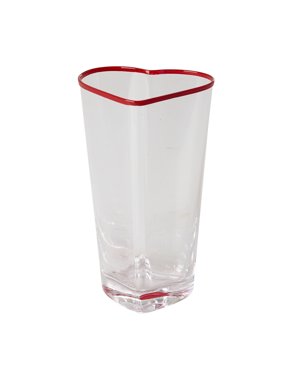 Heart Glass Tumbler - Red