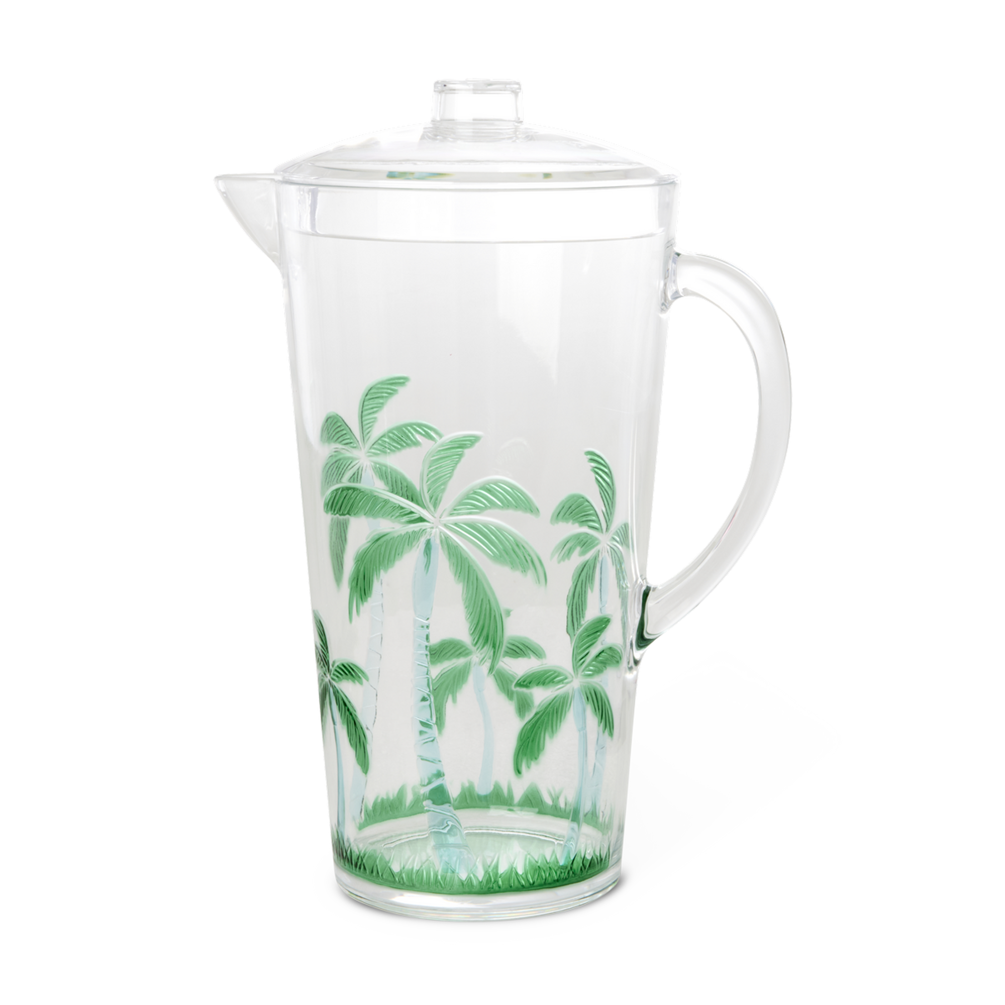 Køb Stor Akryl Kande - Hvid - Palm Tree Design | Dansk design