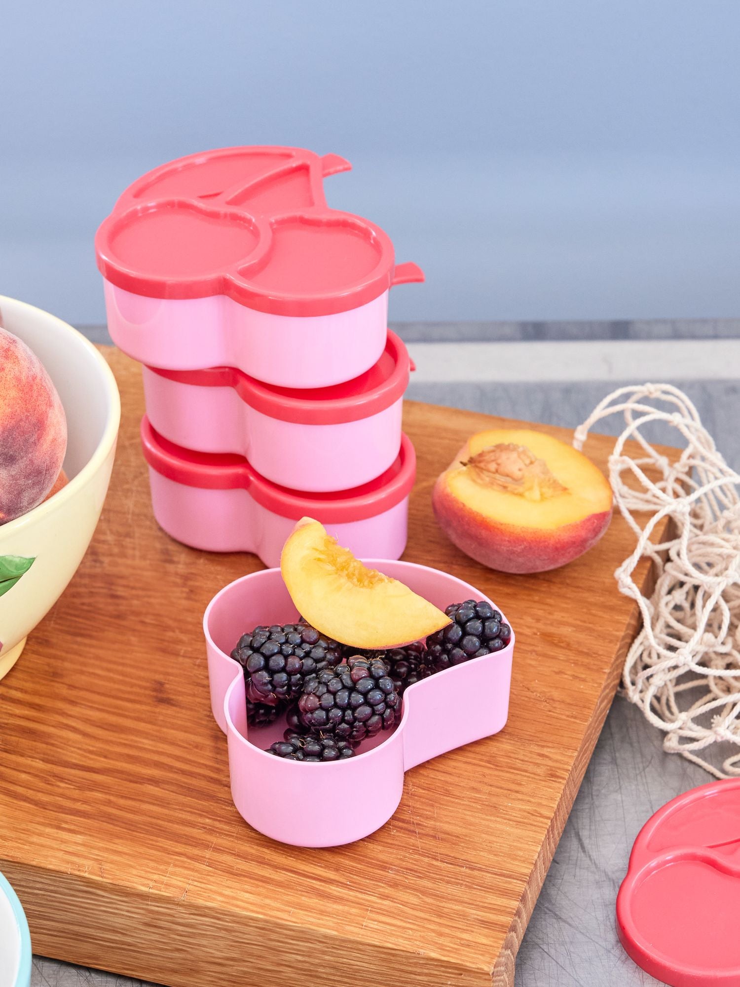 Small Cherry Food Boxes - Pink - 4-pack – rice