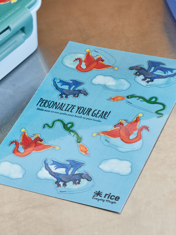Buy Stickers - Dusty Blue - Dragon Print | Danish design