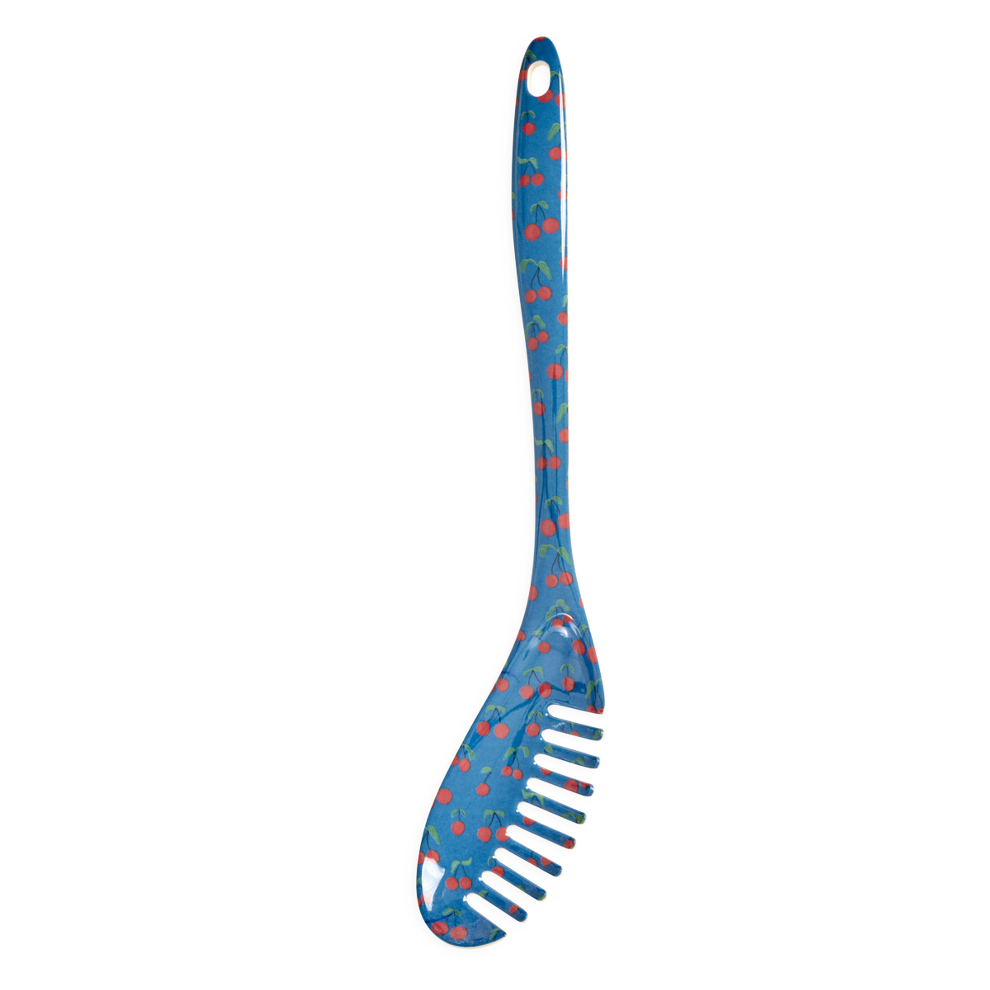Buy Pasta Spoon - Blue - Cherry Love Print | Danish design