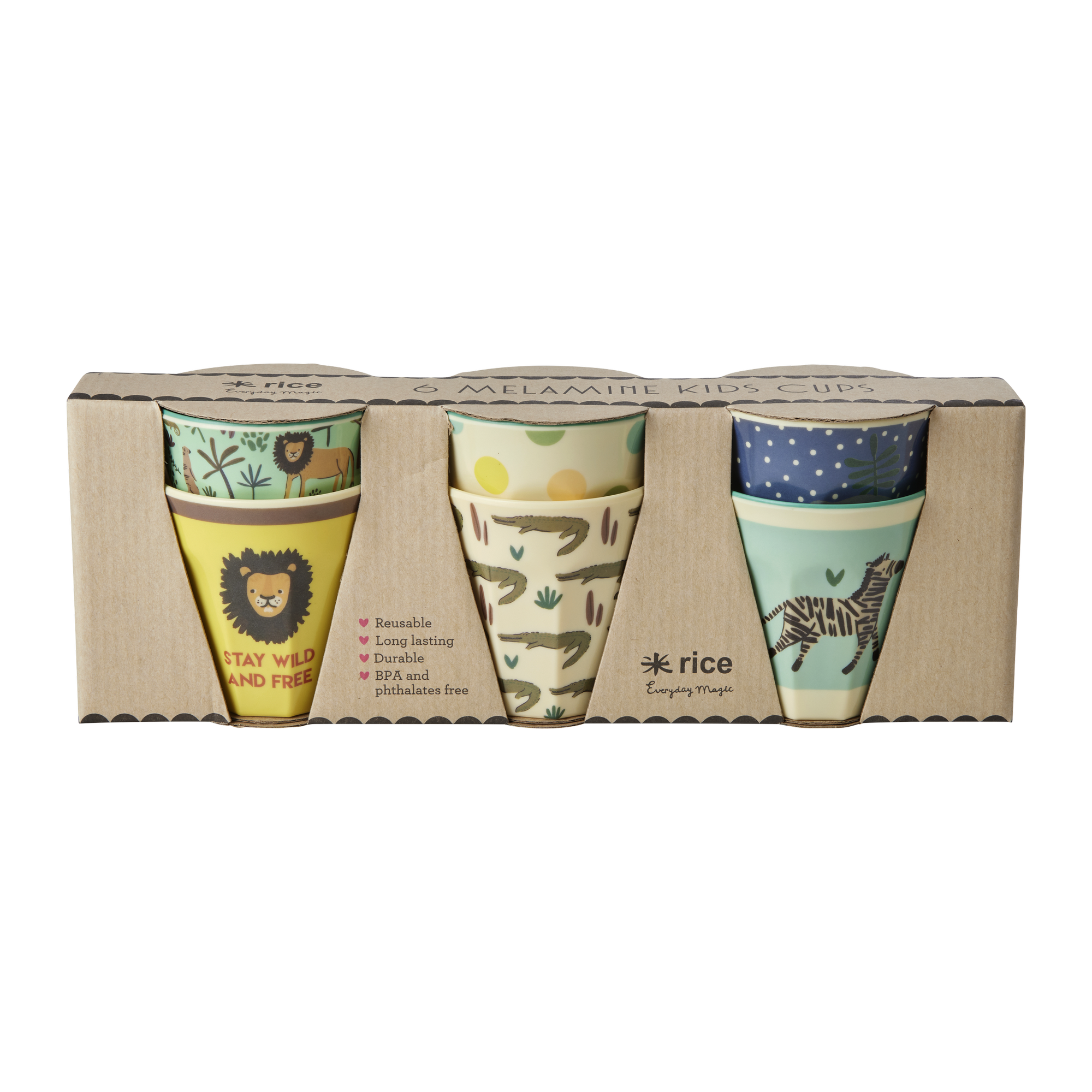 Small Kids Cup - Blue - Jungle Print - 6-pack – rice