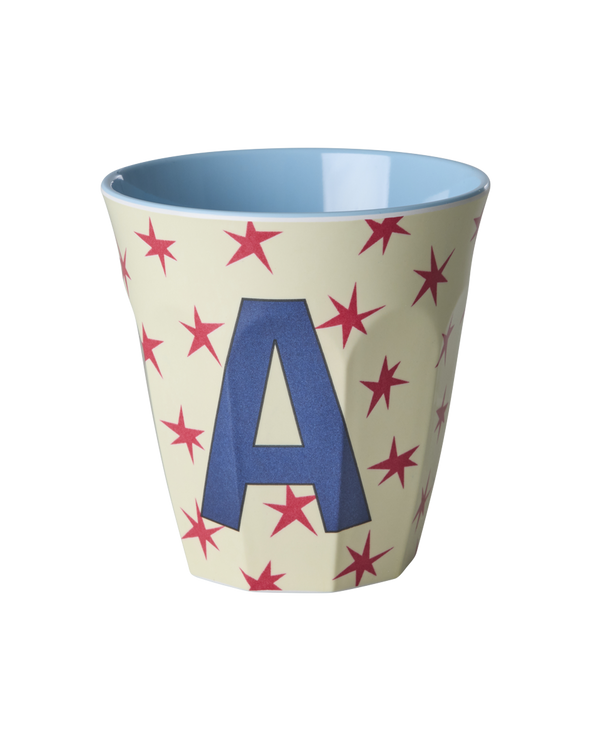 Blooms and stars alphabet cups