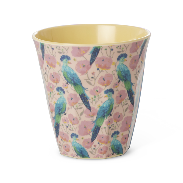 Buy Medium Cup - Soft Pink - Exotic Bird Print | Danish design