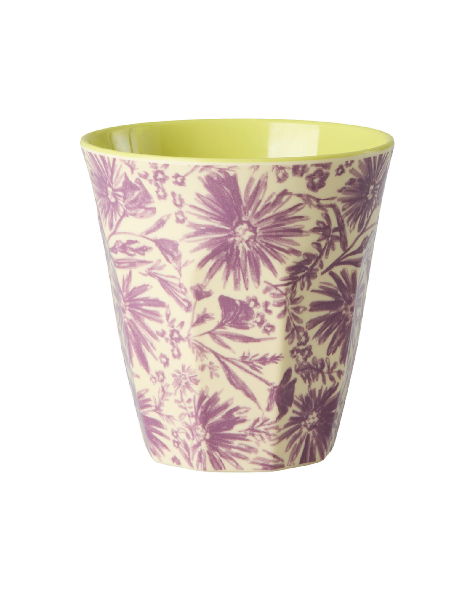 Medium Cup - Purple - Flower Press Print