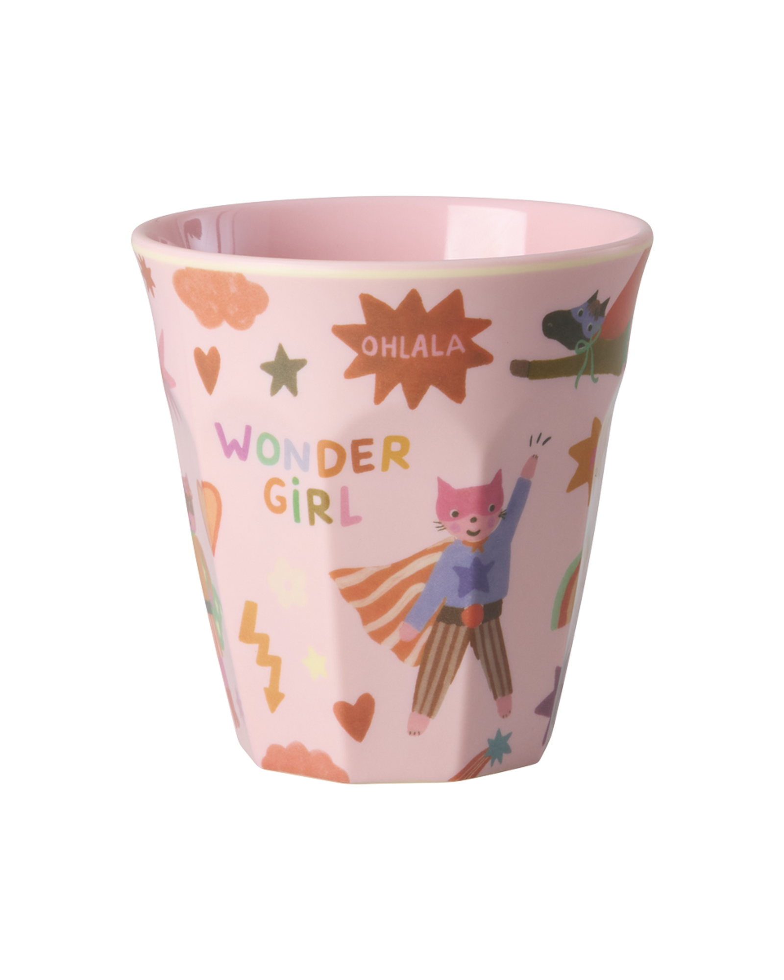 Medium Kids Cup - Pink - Hero Print