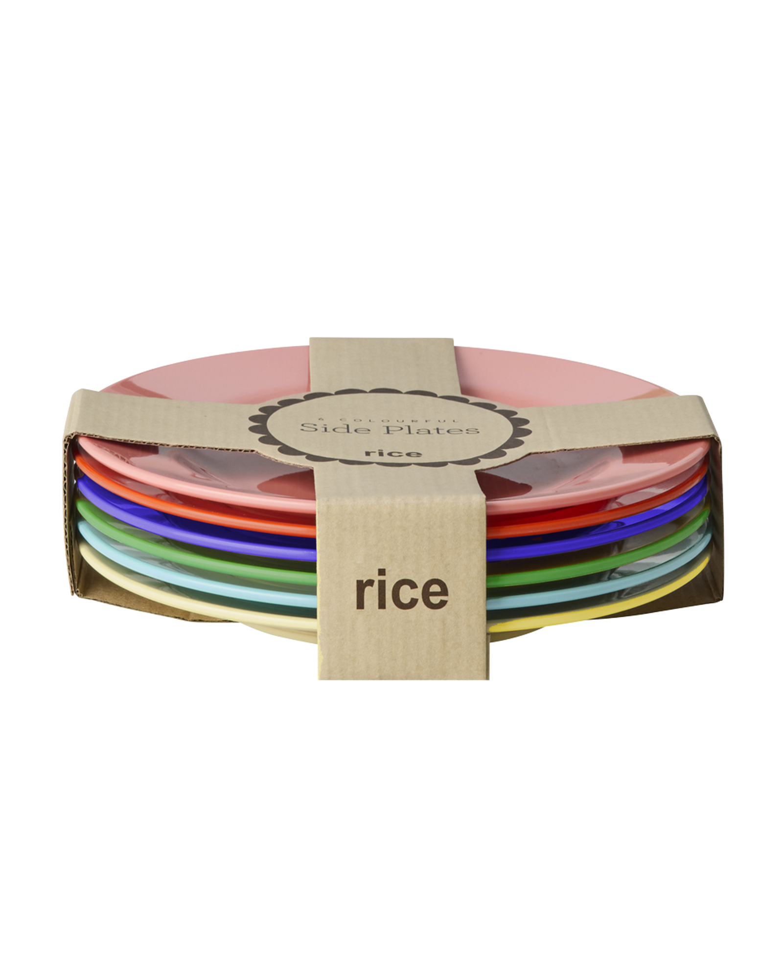 Side Plate - Multicolor - 6-pack